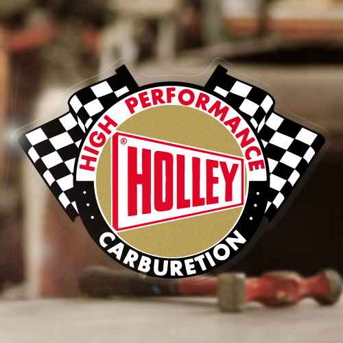 Holley Carburetion sticker decal hot rod old school rat carburetor gold ...